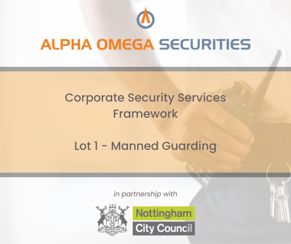 Corporate Security Services Framework Award Notice - Alpha Omega